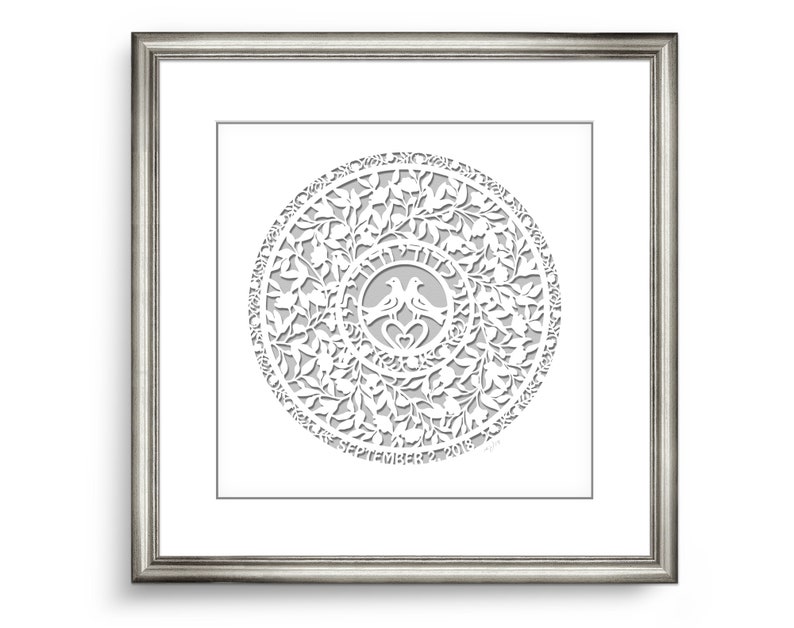 Ani Ledodi Vedodi Li Personalized Romantic Hebrew ROUND Paper Cut, Gift ...