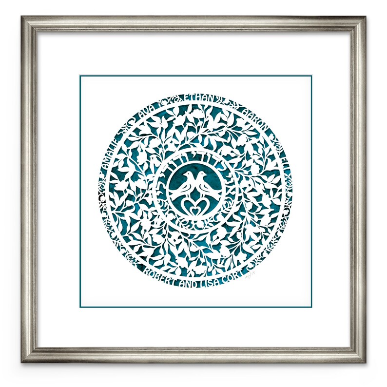 Ani Ledodi Vedodi Li Personalized Romantic Hebrew ROUND Paper Cut, Gift ...