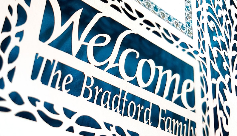 Personalized Home / House Welcome Blessing Family Name in | Etsy