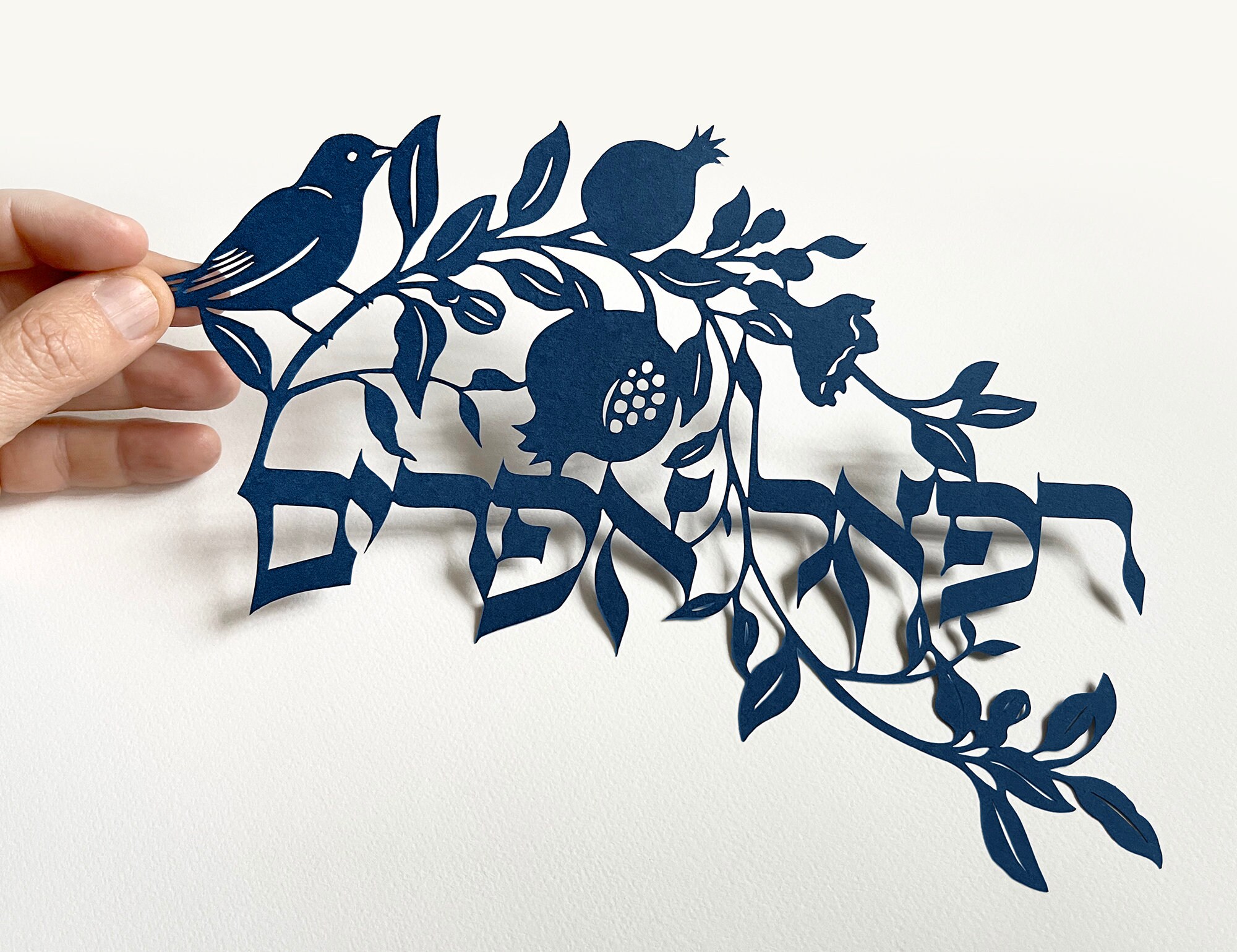 Personalized Hebrew Name Calligraphy of Newborn Baby Boy or - Etsy