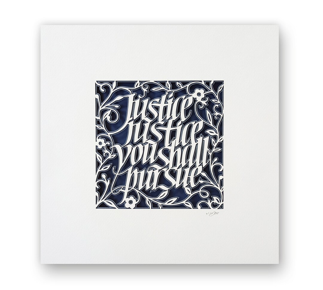 Lawyer, Attorney Jewish Blessing, English Language Judaica Papercut ...