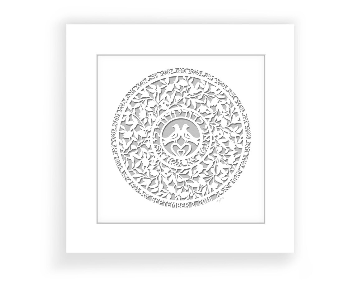 Ani Ledodi Vedodi Li Personalized Romantic Hebrew ROUND Paper Cut, Gift ...