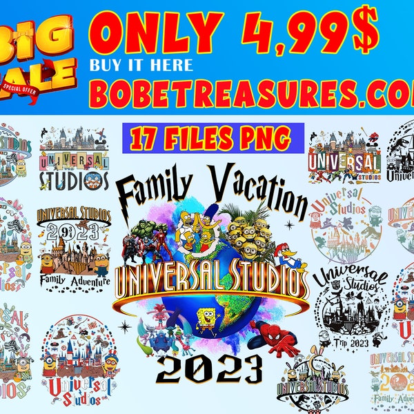 Universal Studios Family Trip Png - Etsy