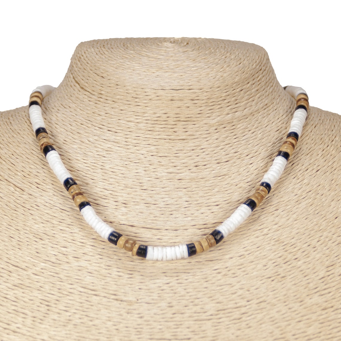 Bluerica Puka Shells & Coconut Shell Beads Necklace - Etsy