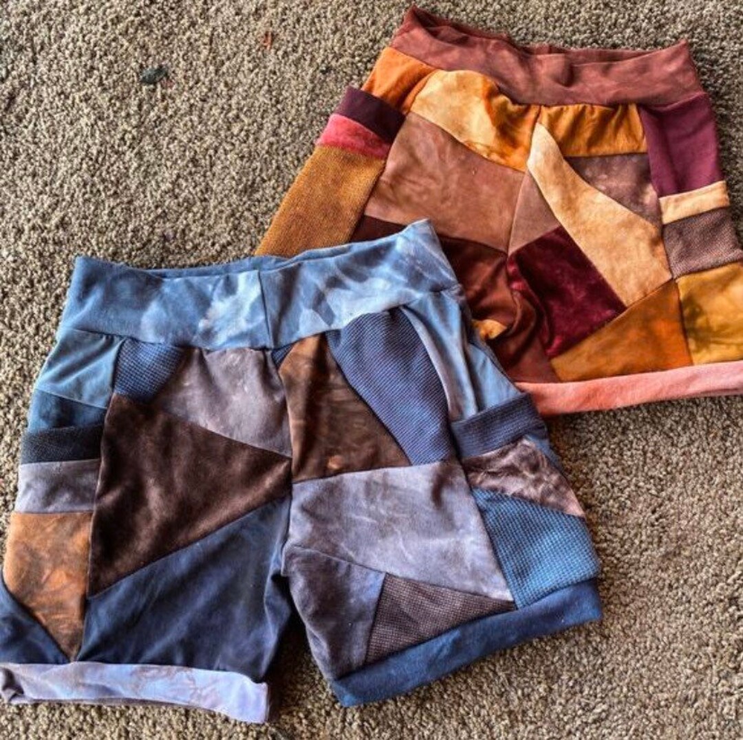 Made to Order - Patchwork - Short Shorts With Pockets- 4”/7”/11” Inseam ...