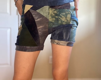 Patchwork Shorts - Etsy