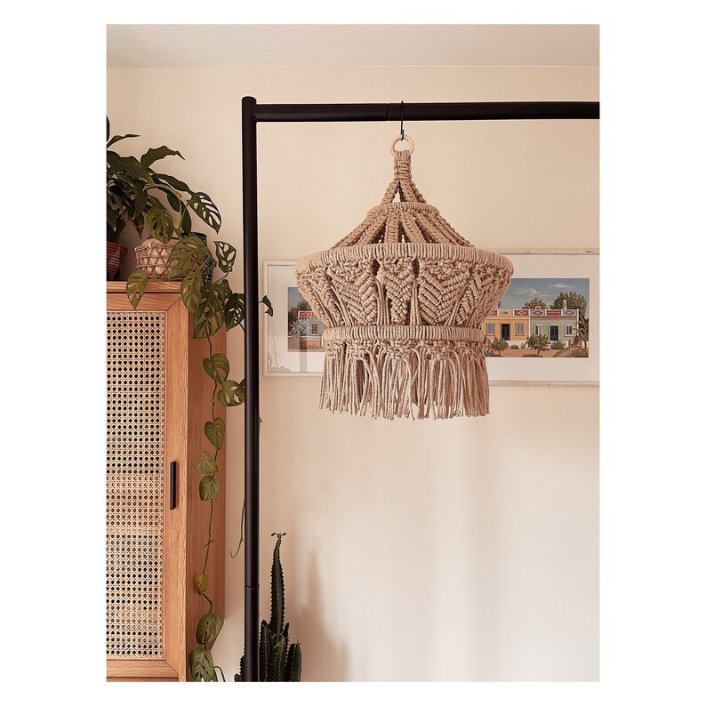 Macrame Chandelier, Macrame Lantern, Bohemian Chandelier, Macrame ...