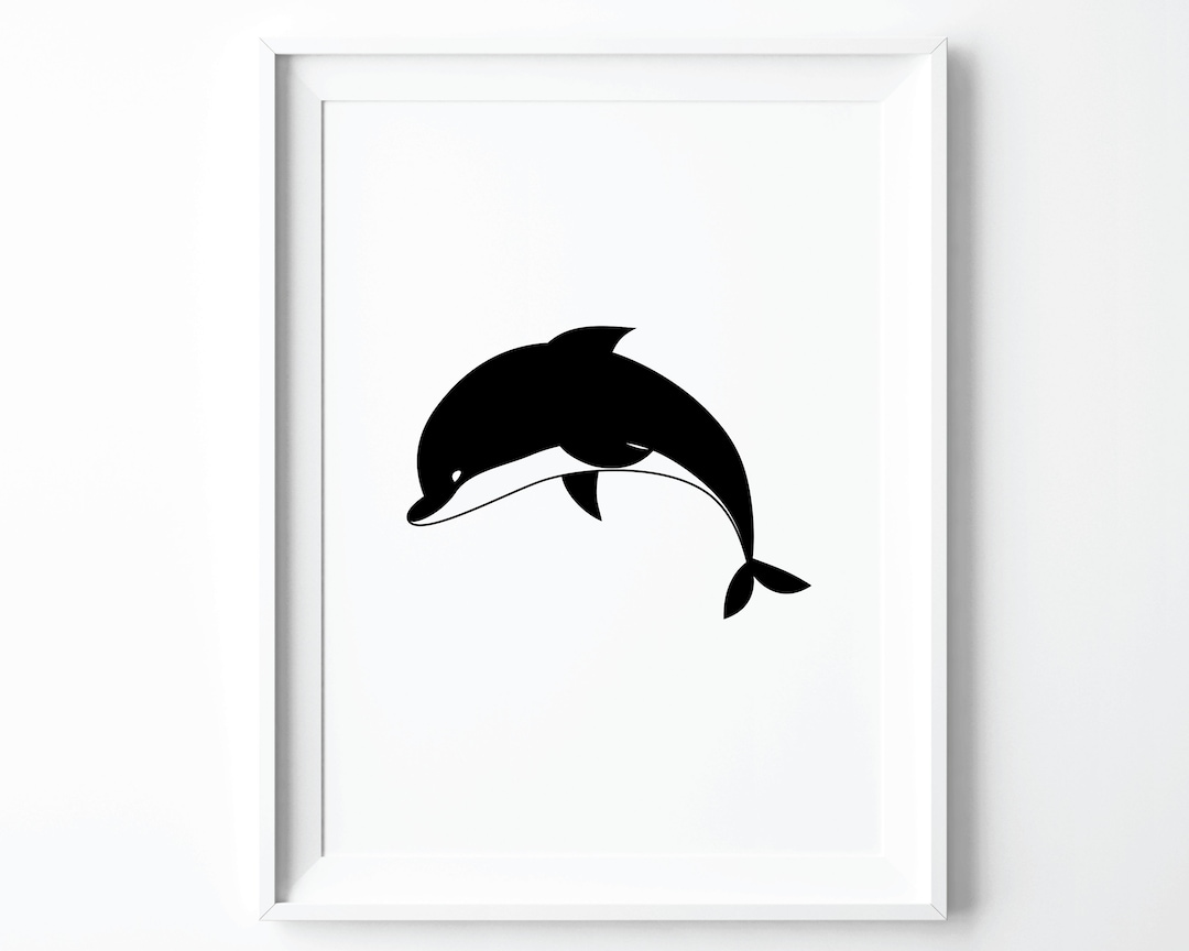 Dolphin Print Nautical Nursery Art Print Gift for Boy - Etsy