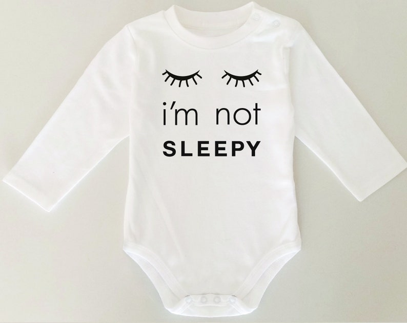 Cute Bodysuit Girl Infant Clothes Sleepy Eyes Baby Girl | Etsy