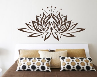 Lotus Wall Decal - Etsy