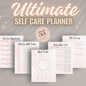Printable Digital Self-care Planner Journal! Take Care of Yourself ...