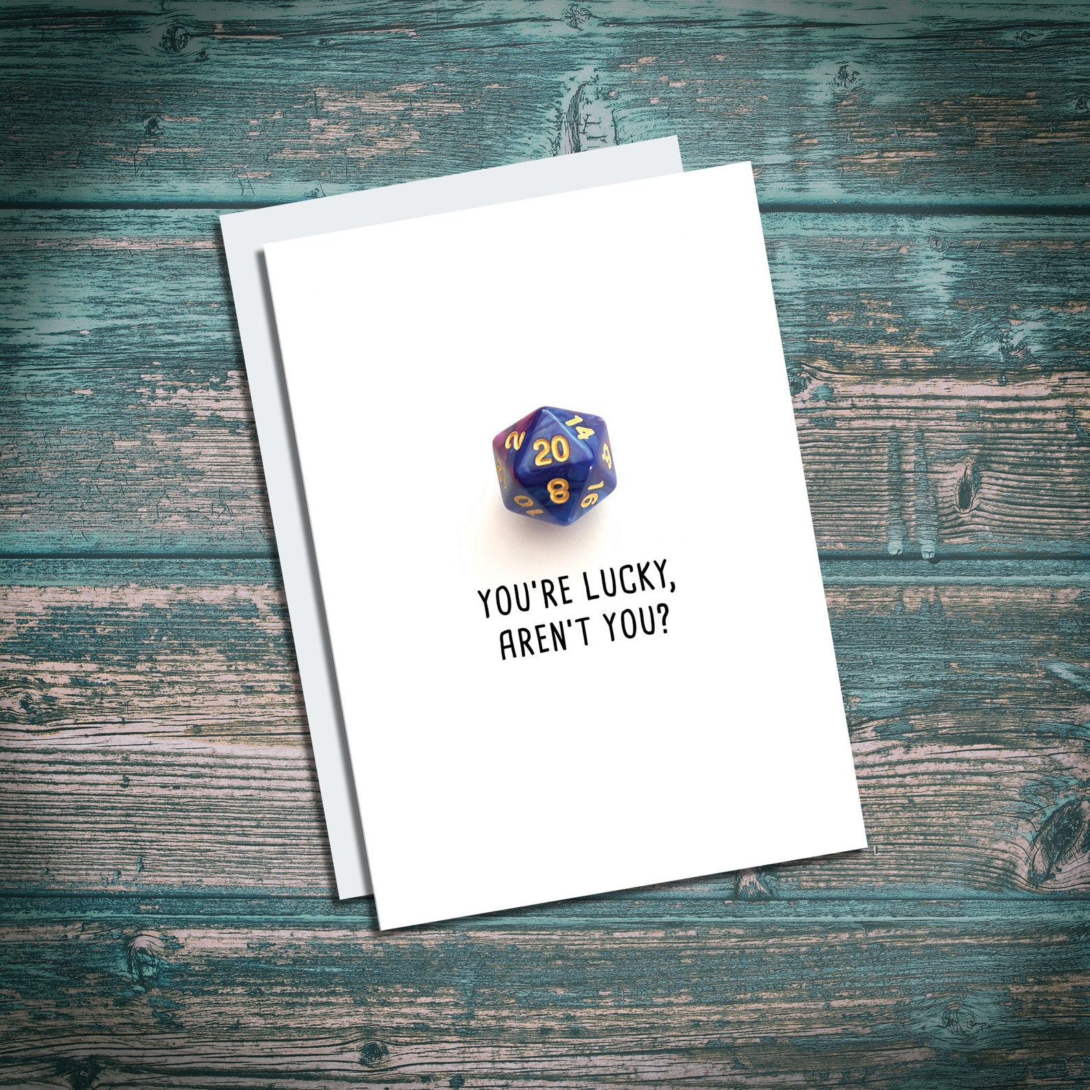 D20 Greetings Card Lucky Dice Board Game Gamer Nerd RPG Etsy D20 Greetings Card Lucky Dice Board Game Gamer Nerd RPG Etsy
