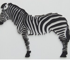 3D Zebra Laser-cut Wall Decoration Made of Wood - Etsy Sweden