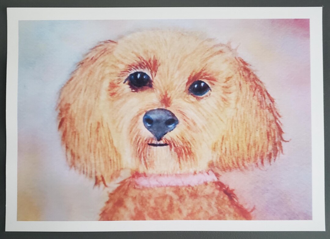 Cavapoo Print A4 Original Art Print Cavapoo Art Dog Art Print, Original ...