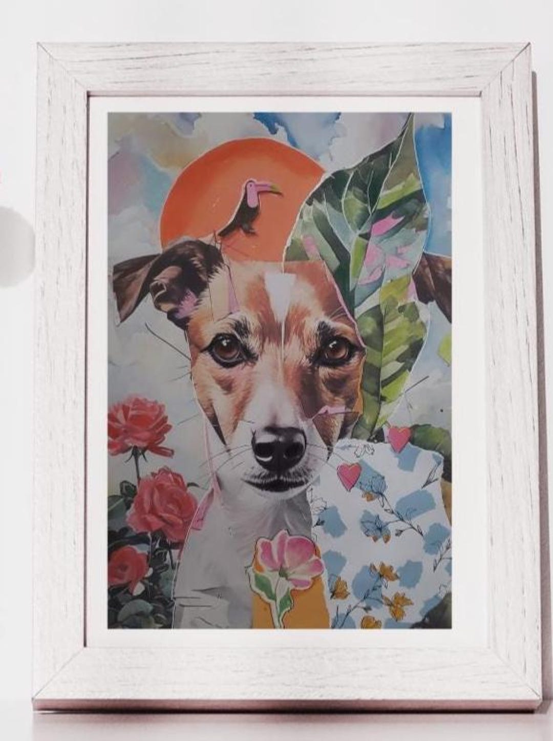 Jack Russell Print A4, Dog Wall Art Print, Jack Russell Terrier Collage ...