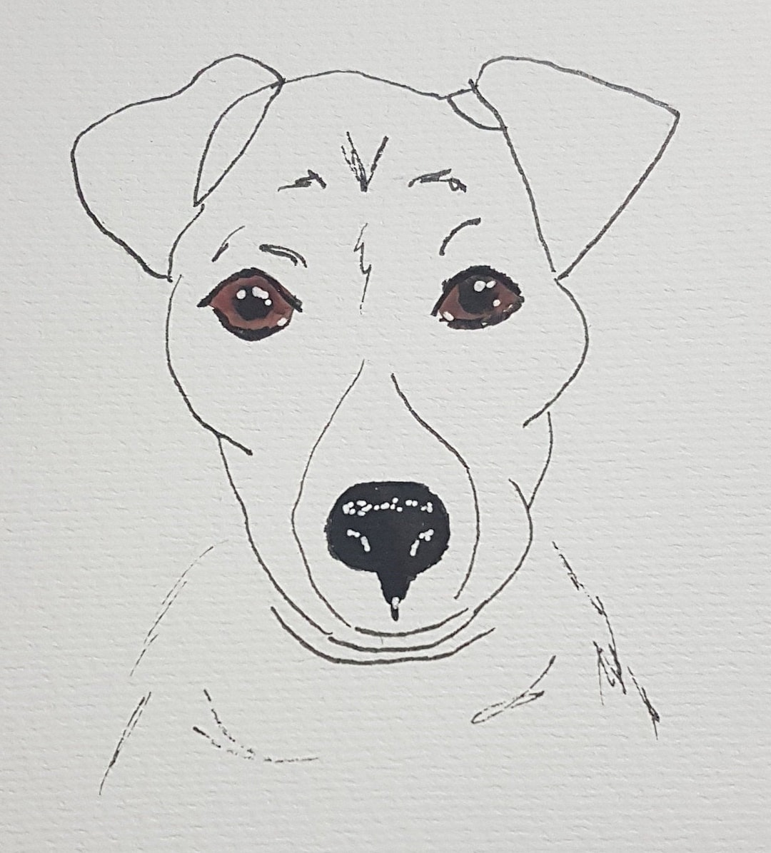 Office Decor Jack Russell Line Art Jack Russell Art Jack - Etsy UK