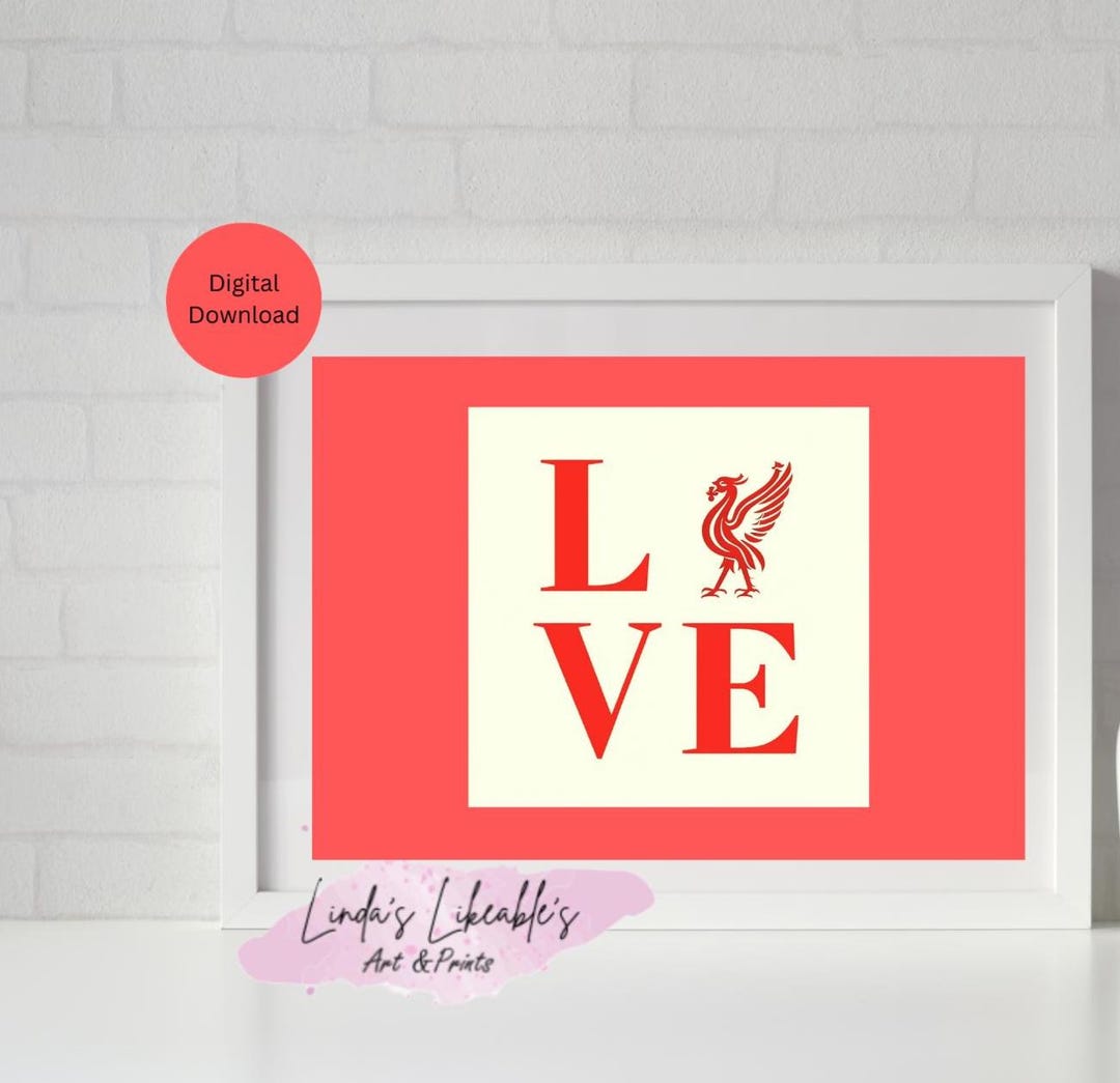 Liverpool Liverbird Print A4 | Love Liverpool Wall Art |liverpool ...