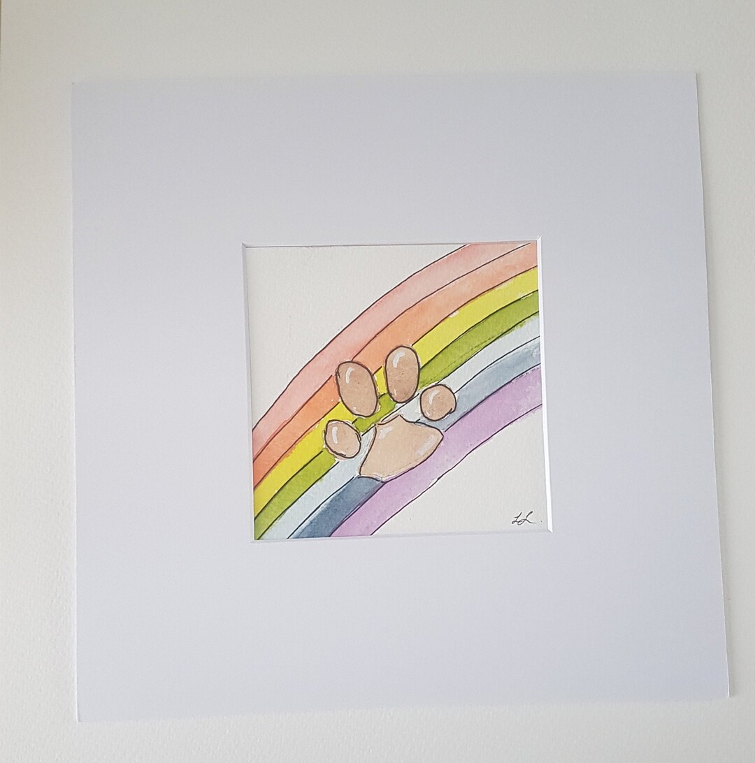 Rainbow Bridge Art Rainbow Bridge Painting Rainbow Bridge - Etsy