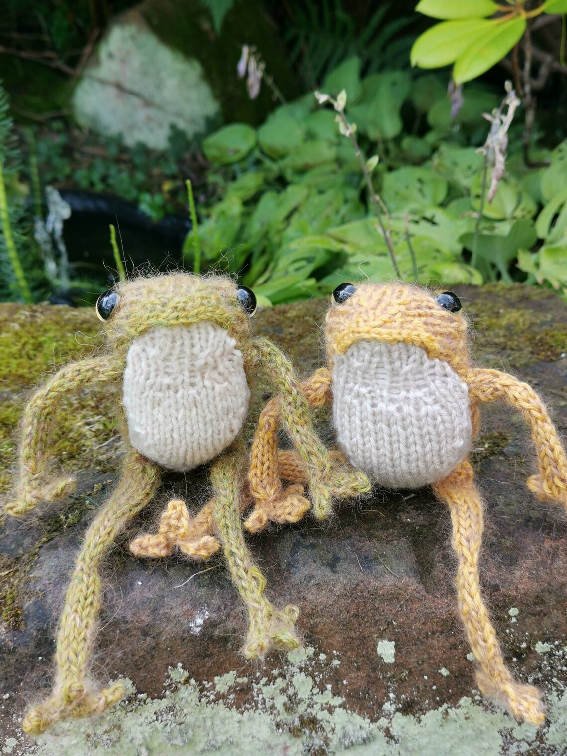 Hand Knitted Frog. With Sweater - Etsy UK