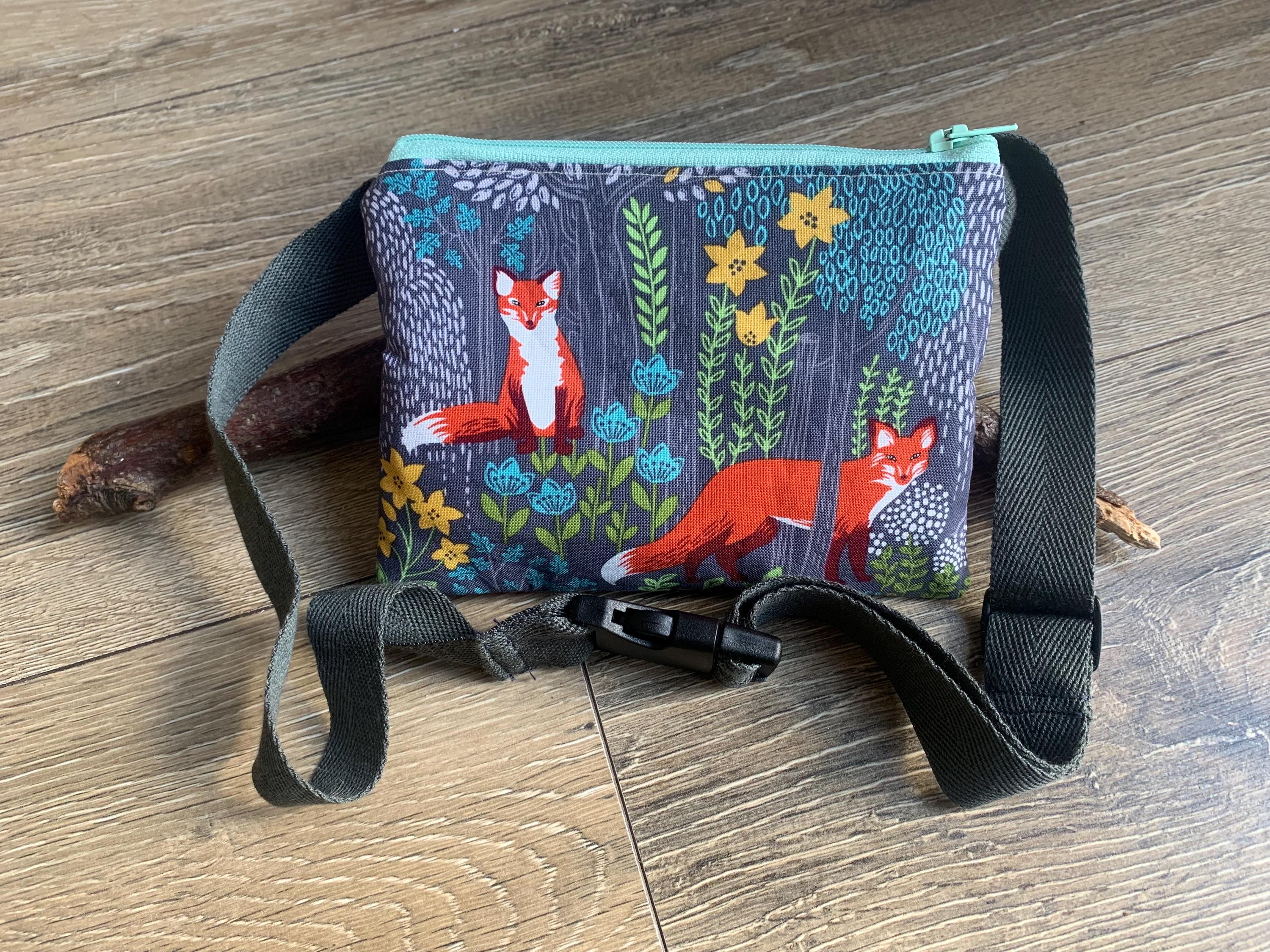 Fox Cash Bag, Fox Fanny Pack, Small Bag, Fox Print Bag, Fox Print, Fox ...
