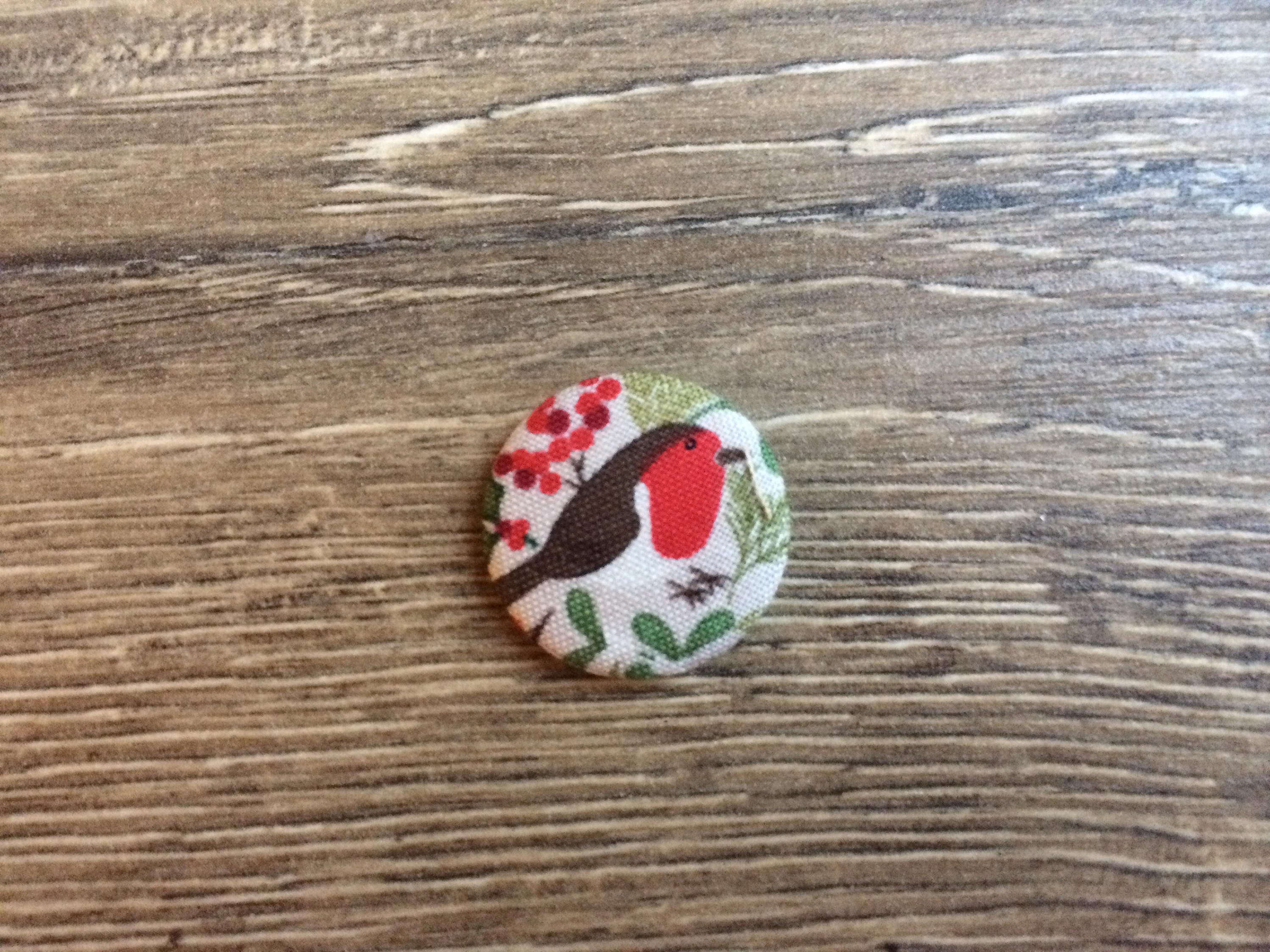 Robin badge robin pin robin print robin gift Christmas | Etsy