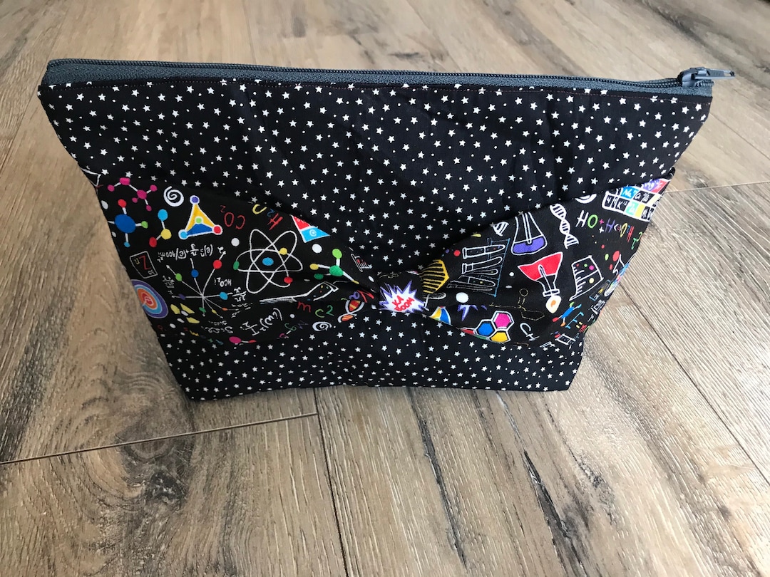 Science Bag, Science Print, Holiday Bag, Teacher Gift, Reuseable Wipes ...