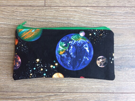 Planets Pencil Case Space Pencil Case Zip Pouch Teacher | Etsy