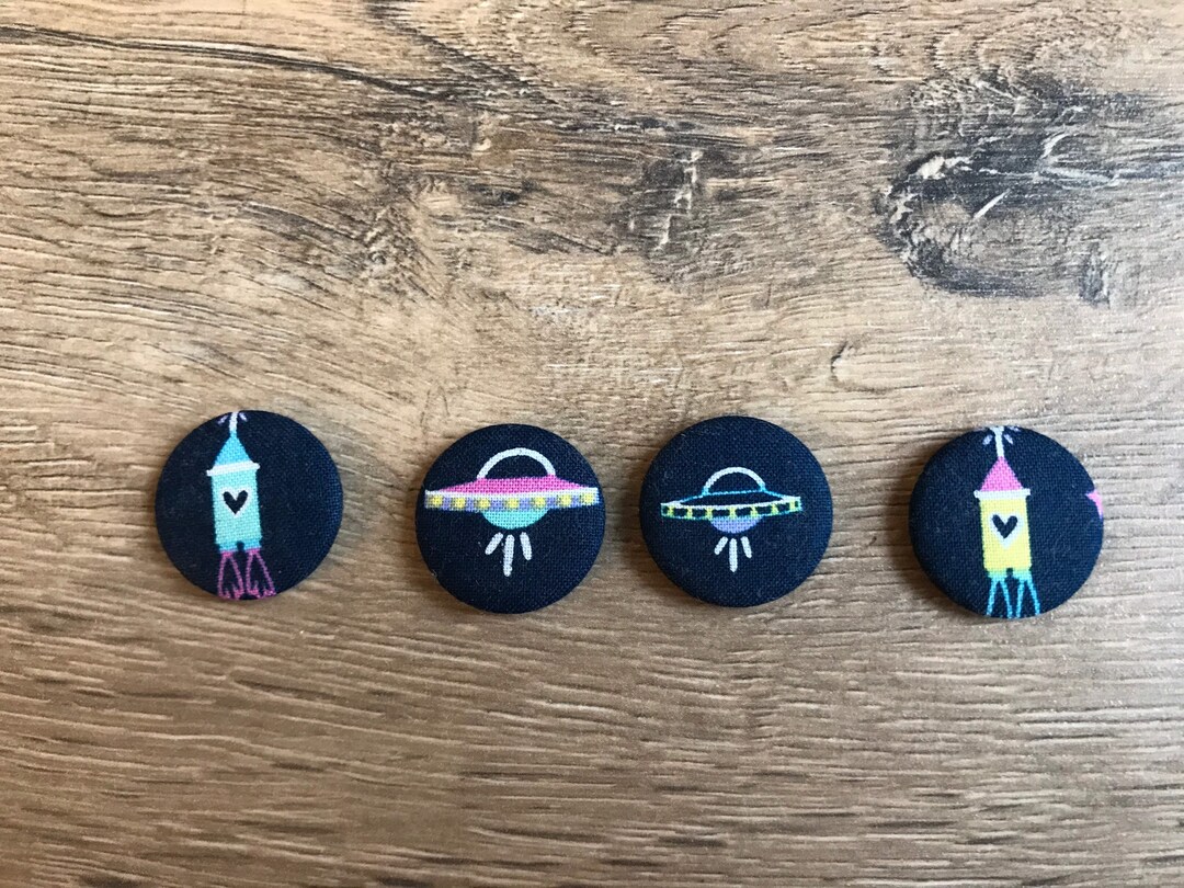 Space Magnets, Magnets Set, Rocket Print, Space Gift, UFO Magnets ...