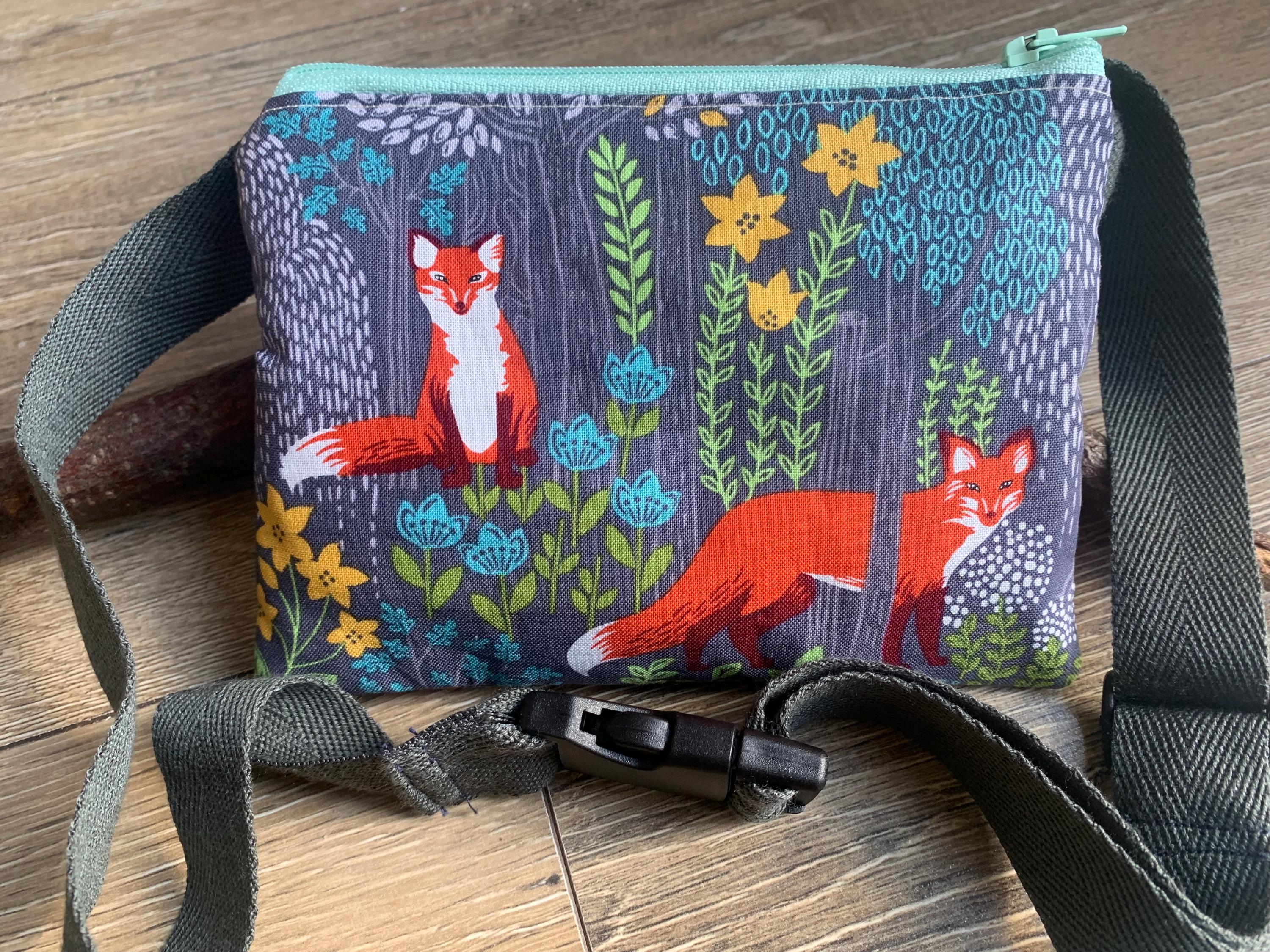 Fox Cash Bag, Fox Fanny Pack, Small Bag, Fox Print Bag, Fox Print, Fox ...