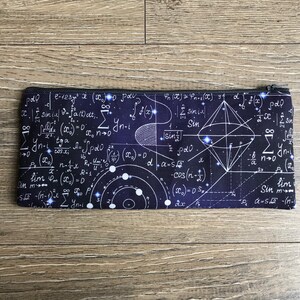 Maths Pencil Case, Maths Print, Maths Bag, Teacher Gift, Reuseable ...