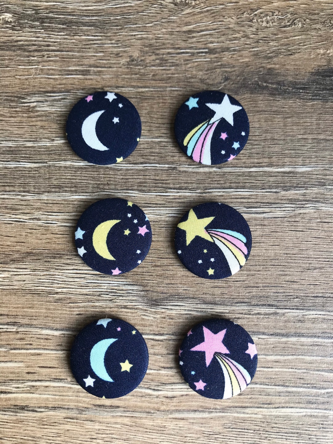 Star Badge, Star Pin, Star Magnet, Star Print, Moon Badge, Moon Pin ...