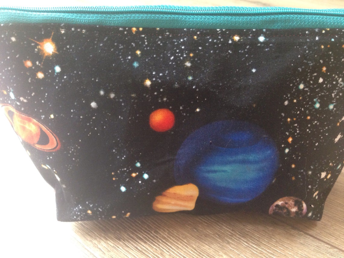 Planets / Space Cosmetics Bag, Planets Make up Bag, Space Wash Bag ...