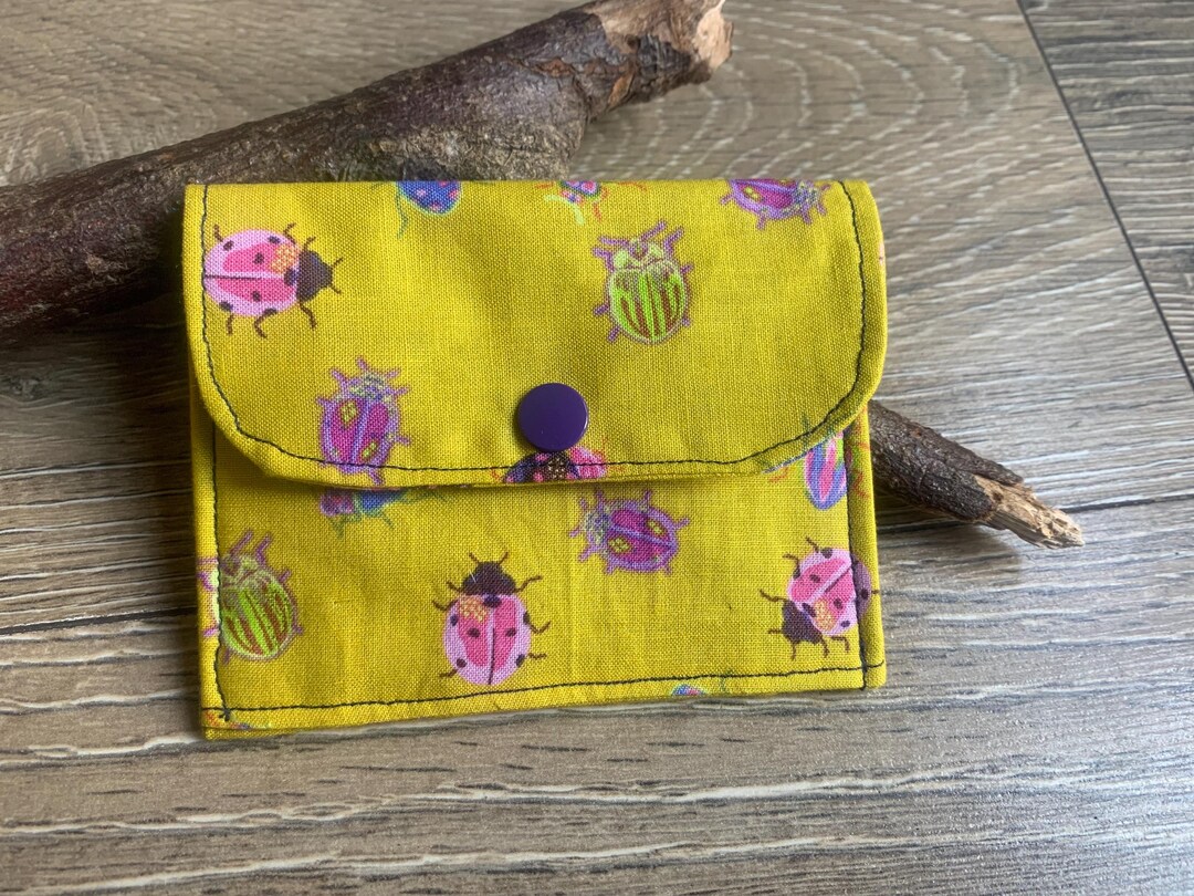 Bug Card Purse, Small Purse, Card Holder, Bug Purse, Bug Wallet, Bug ...