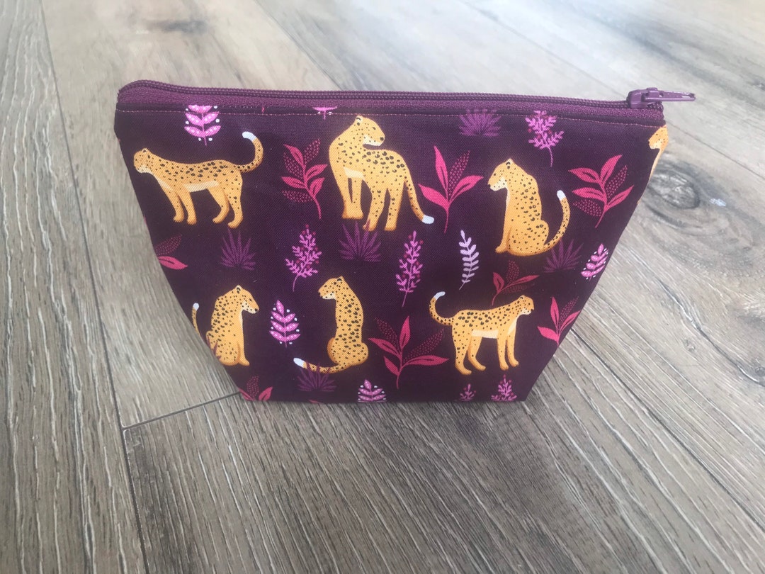 Cheetah Bag, Cheetah Pencil Case, Cheetah Print, Cheetah Gift, Zip Bag ...