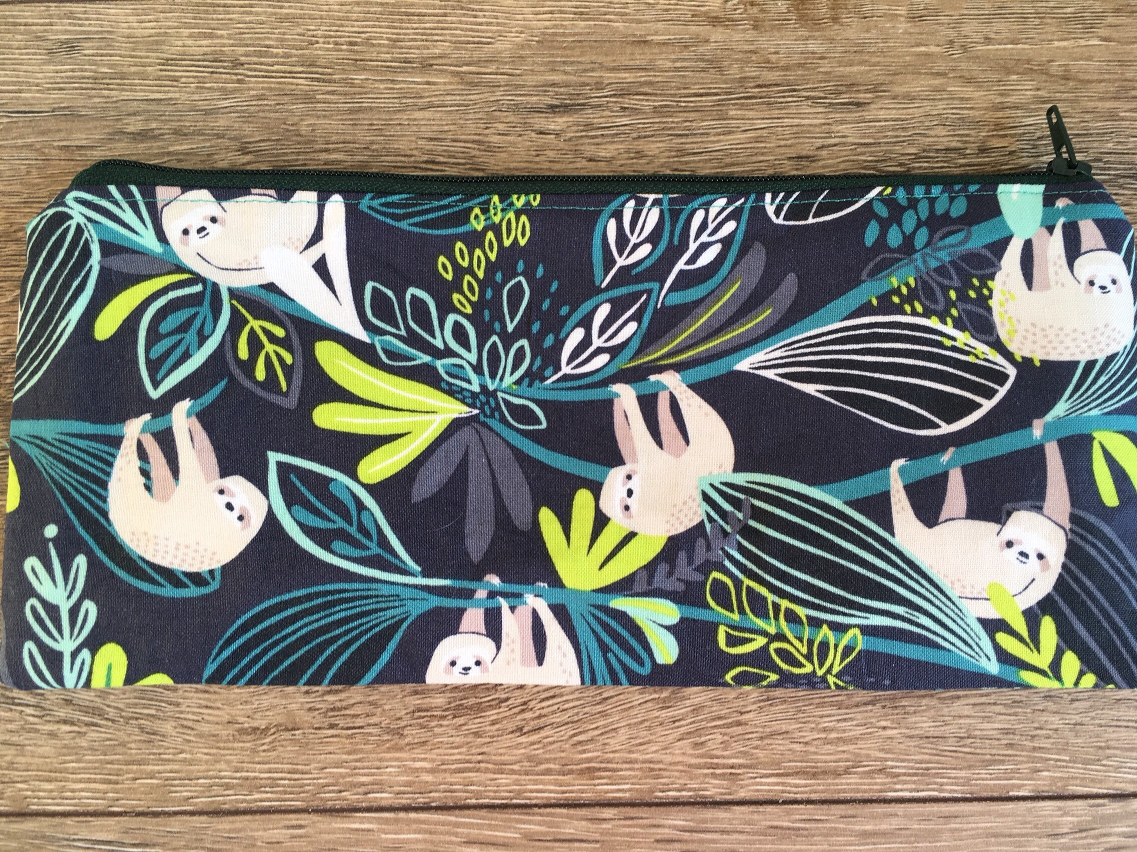 Sloth pencil case sloth bag sloth gift sloth print teacher | Etsy