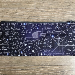 Maths Pencil Case, Maths Print, Maths Bag, Teacher Gift, Reuseable ...