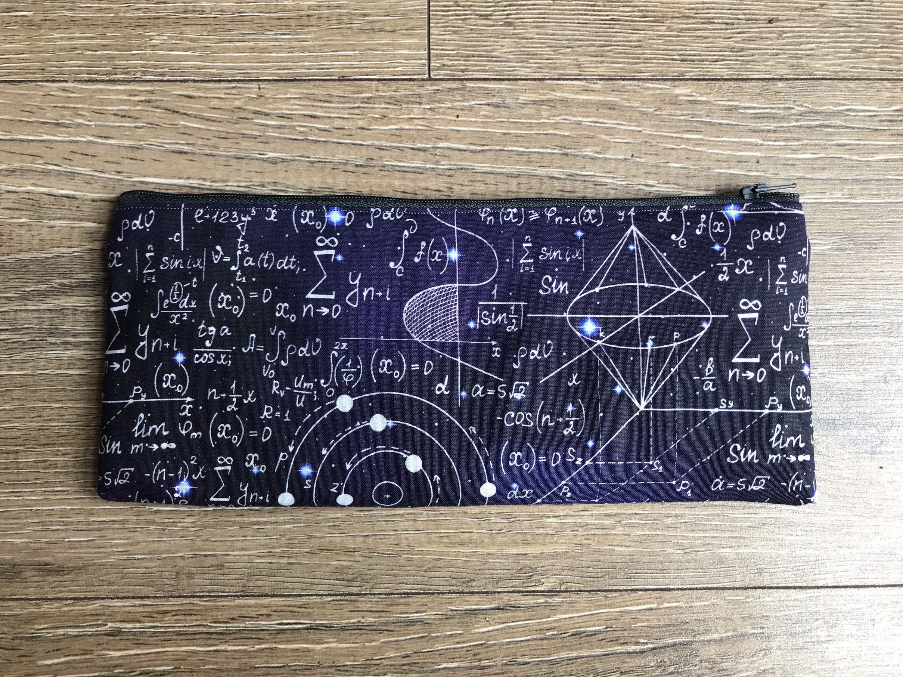 Maths Pencil Case, Maths Print, Maths Bag, Teacher Gift, Reuseable ...