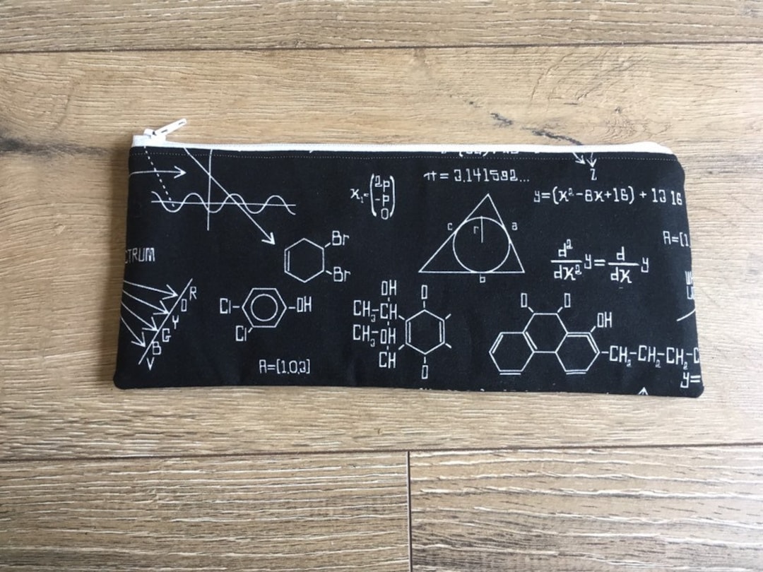 Science Pencil Case, Maths Pencil Case, Science Print, Science Gift ...