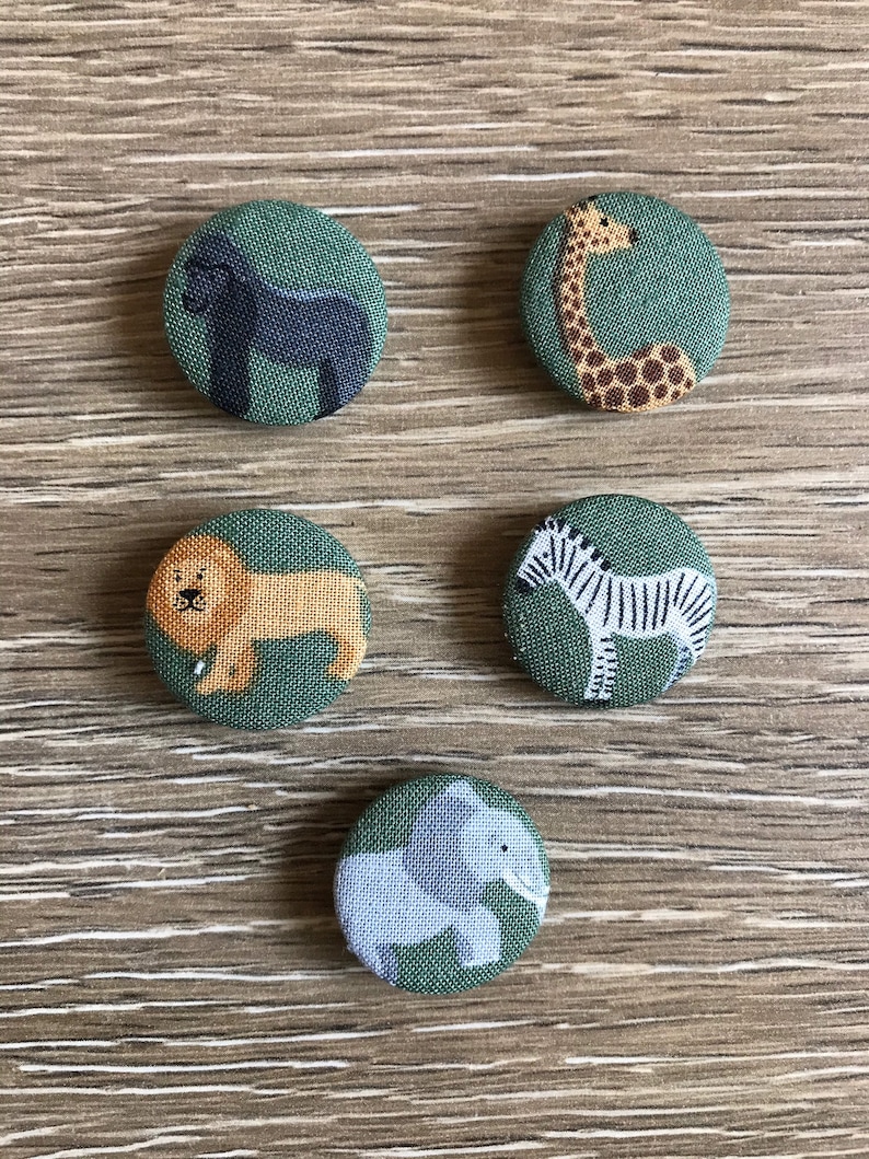 Animal Badge, Animal Pin, Animal Magnet, Zebra Badge, Lion Magnet ...