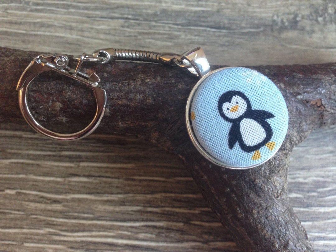 Penguin Keyring, Penguin Keychain, Penguin Charm, Book Bag Charm ...