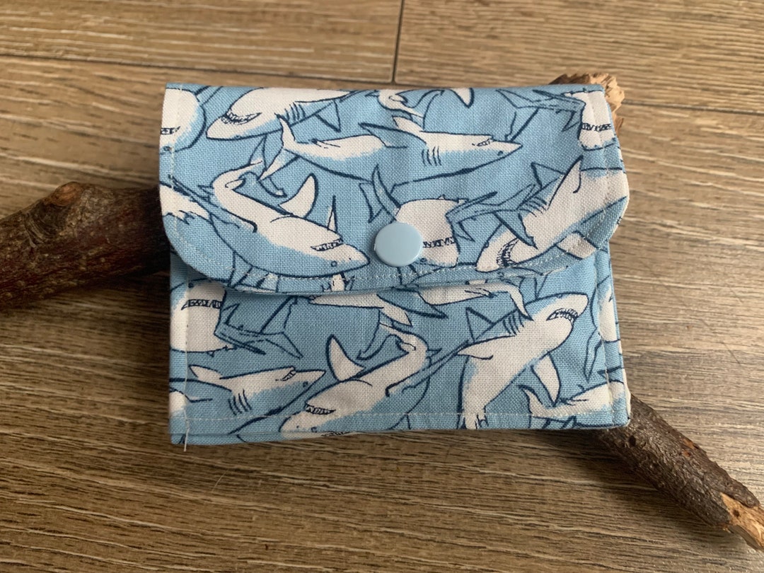 Shark Card Purse, Small Purse, Card Holder, Shark Purse, Shark Wallet ...