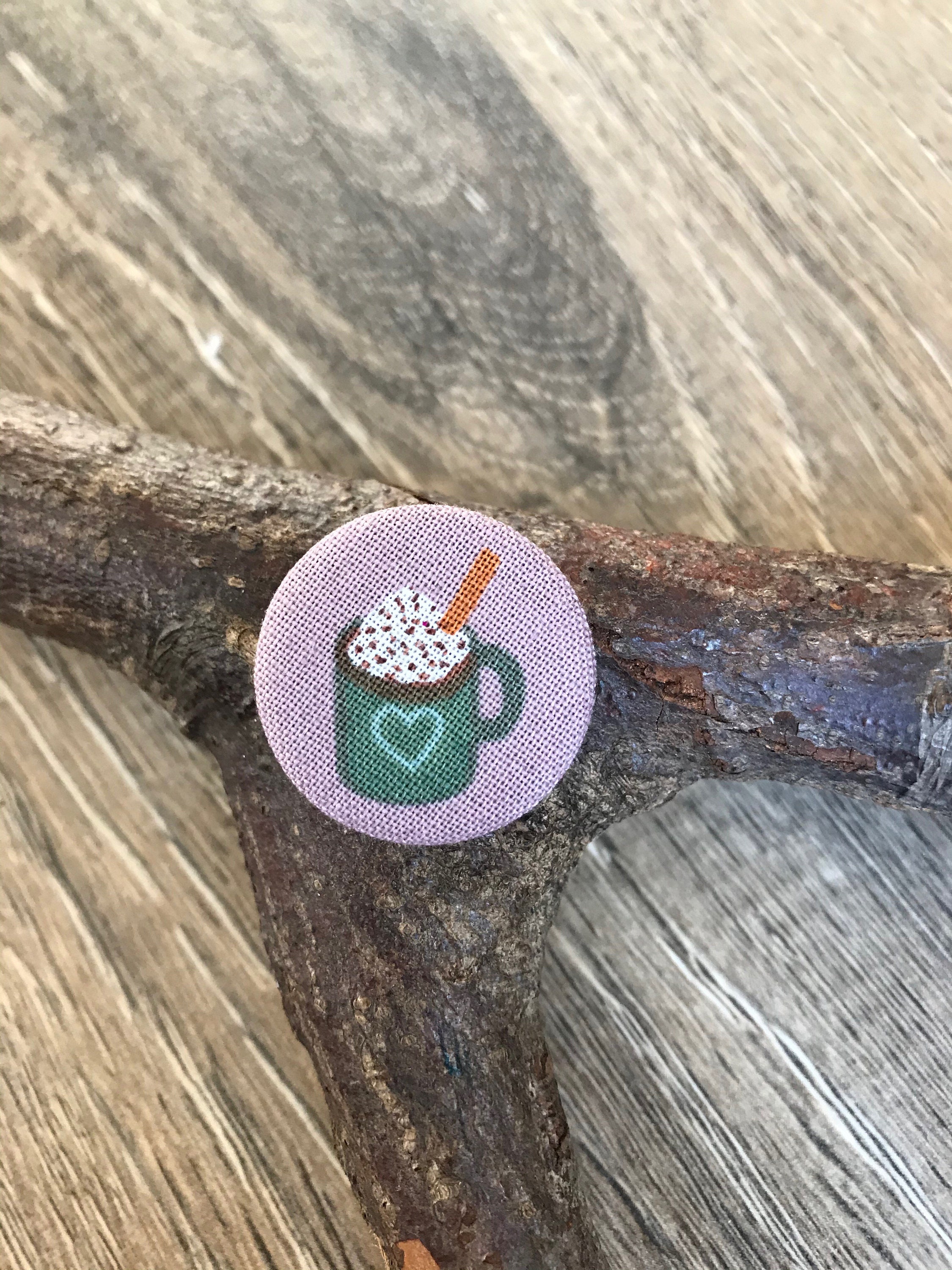 Coffee Badge, Coffee Pin, Hot Chocolate Badge, Hot Chocolate Pin ...