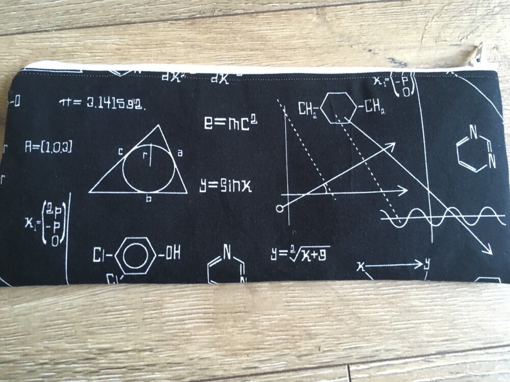 Science Pencil Case Maths Pencil Case Science Print Science - Etsy UK