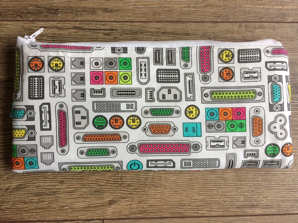 Computer Pencil Case Computer Print Computer Gift Geek - Etsy UK