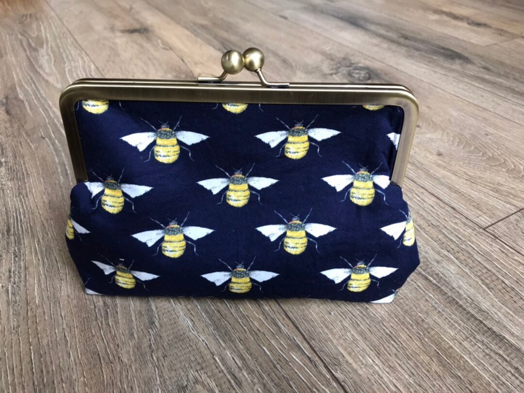 Bee Bag, Bee Clutch Bag, Bee Evening Bag, Bee Print, Bee Gift, Kiss ...