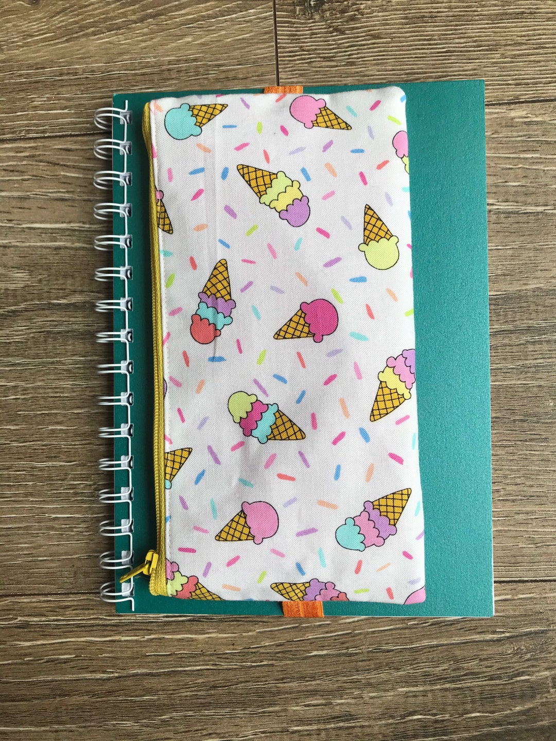 Ice Cream Pencil Case, Notebook Pencil Case, Ice Cream Gift, Ice Cream ...