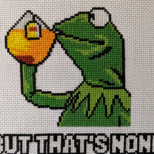 Funny Meme Cross Stitch Pattern but That's None of My - Etsy