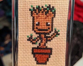Groot Cross Stitch - Etsy