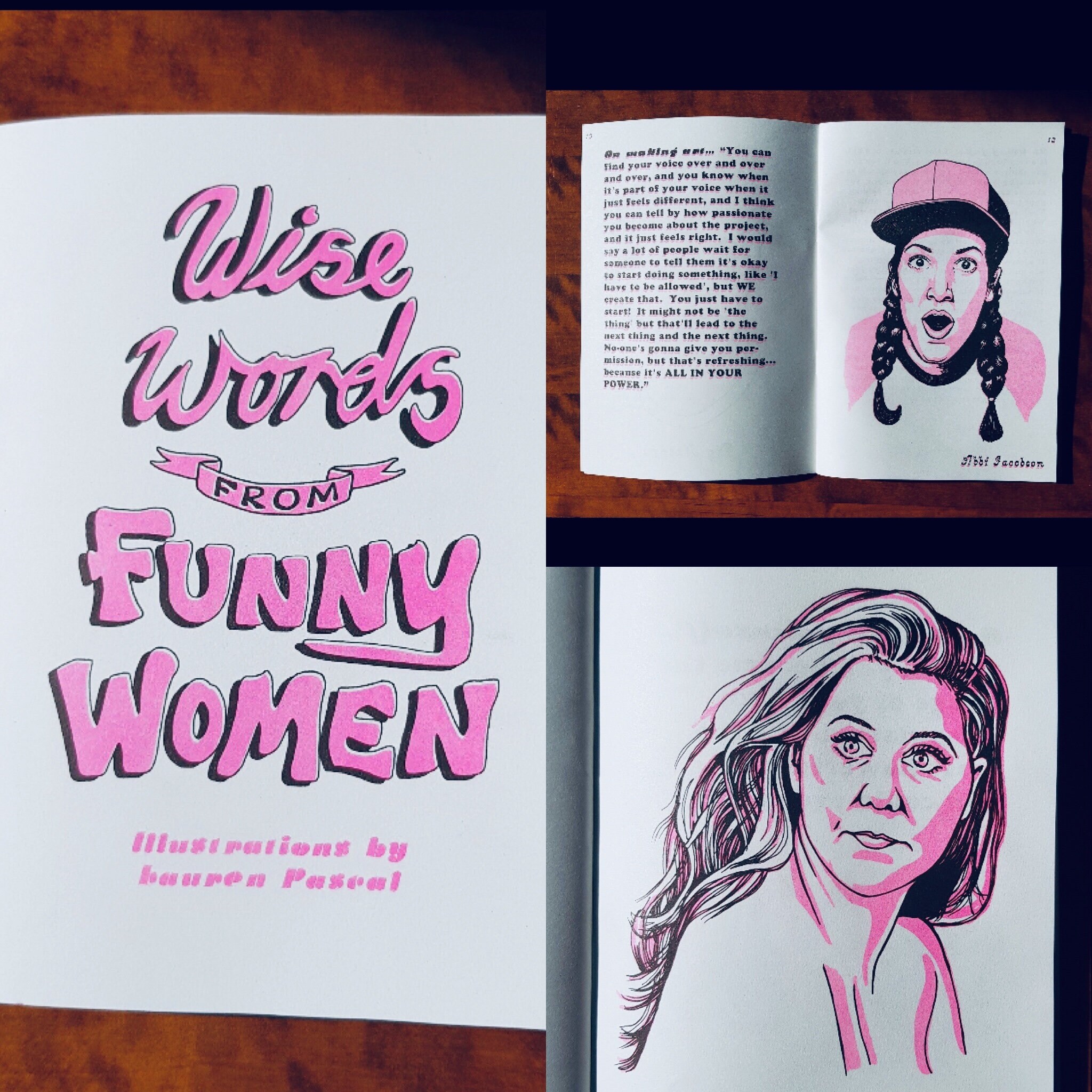 WISE Words From FUNNY Women // a Zine Celebrating Female Comedians - Etsy