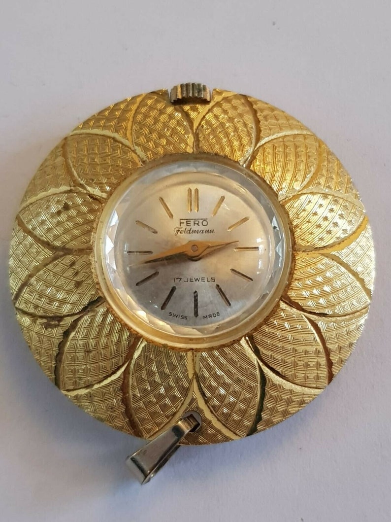 Buy Vintage Fero Feldmann 17 Jewels Mechanical Pendant/pocket Watch ...